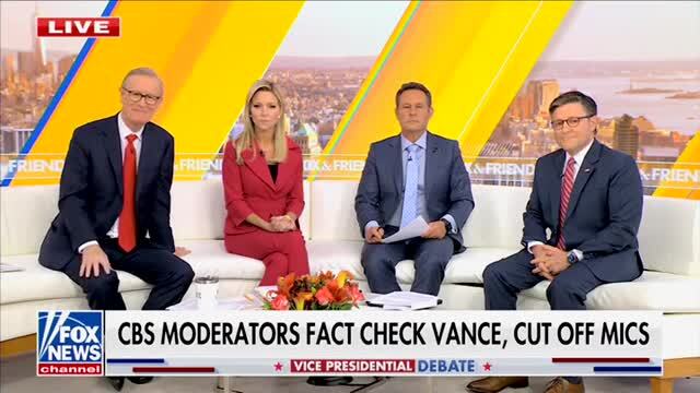 Mike Johnson on the CBS Debate Moderators Cutting of Mic: It’s Just ...