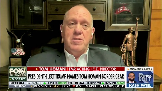 Trump’s Border Czar Tom Homan: ‘We Have a Mandate from the American ...
