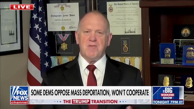 ‘Game On’: Tom Homan Responds to Dem Lawmaker Calling for Pushback ...