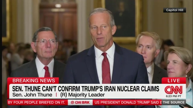 Senate Majority Leader John Thune Unable to Confirm Trump’s Claim ...