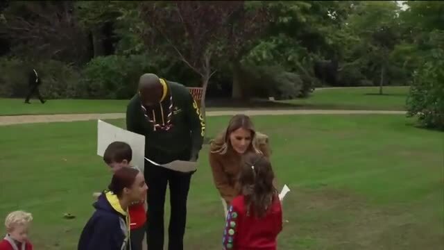 First Lady and Princess Kate Interact with Children in the Scouts ...